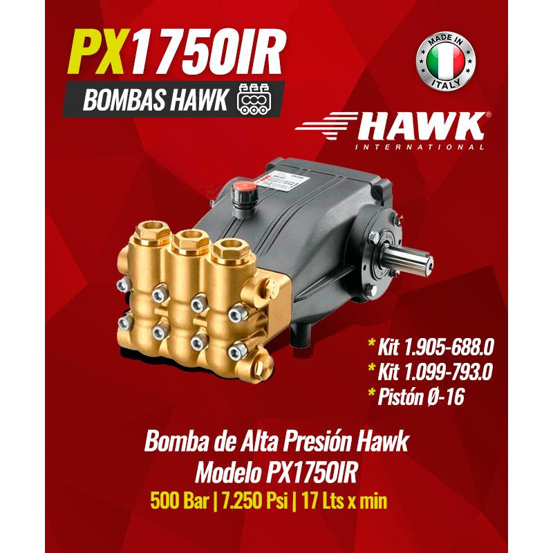 Bomba de alta presión Hawk Modelo PX1750IR