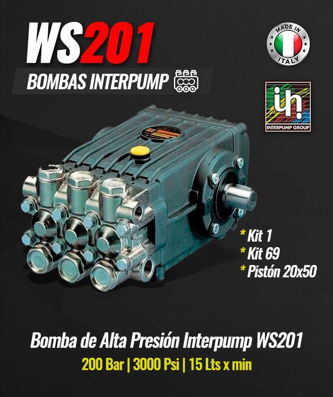 Bomba de alta presión Interpump Modelo WS201