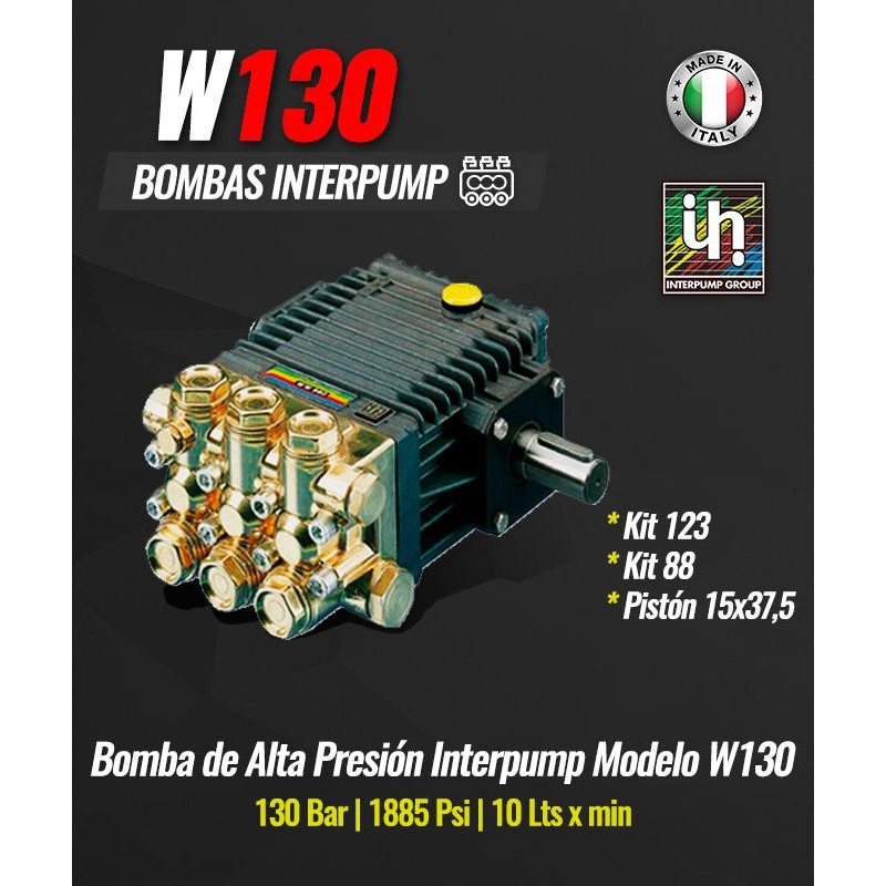 Bomba de alta presión Interpump Modelo W130